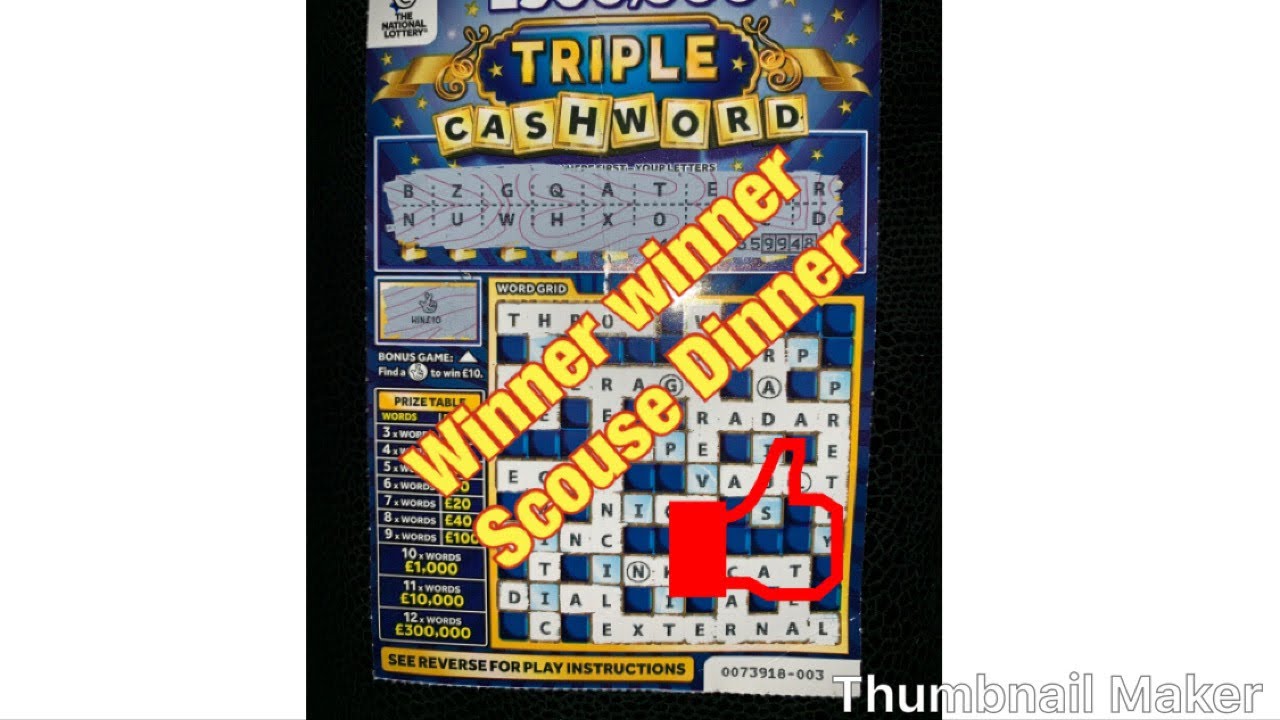 💥 Triple Cashword Scratch Card WIN 💥 - YouTube