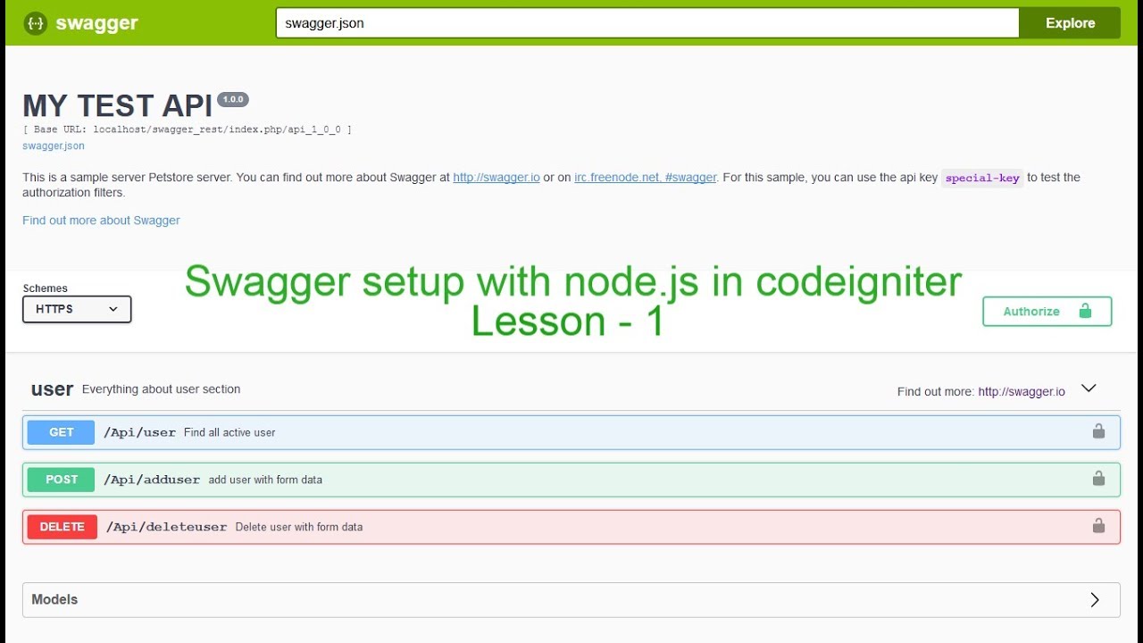 Swagger Setup In Codeigniter Framework Best Swagger Example By Unknown Tech Youtube