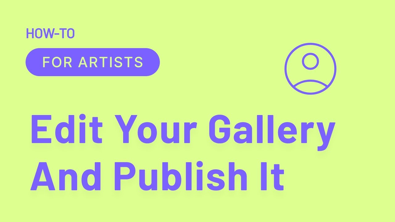 How to EDIT and publish my 3D Gallery - YouTube