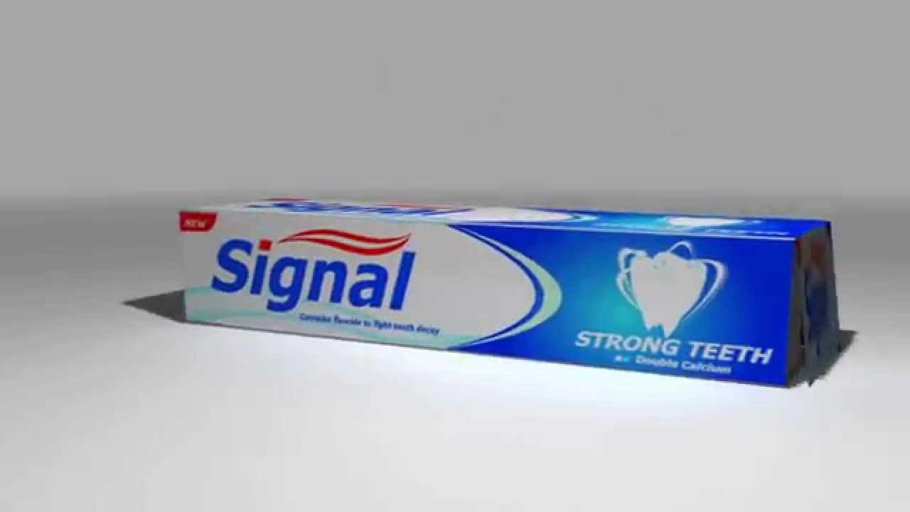 Signal Toothpaste-Simple 3D animation - YouTube