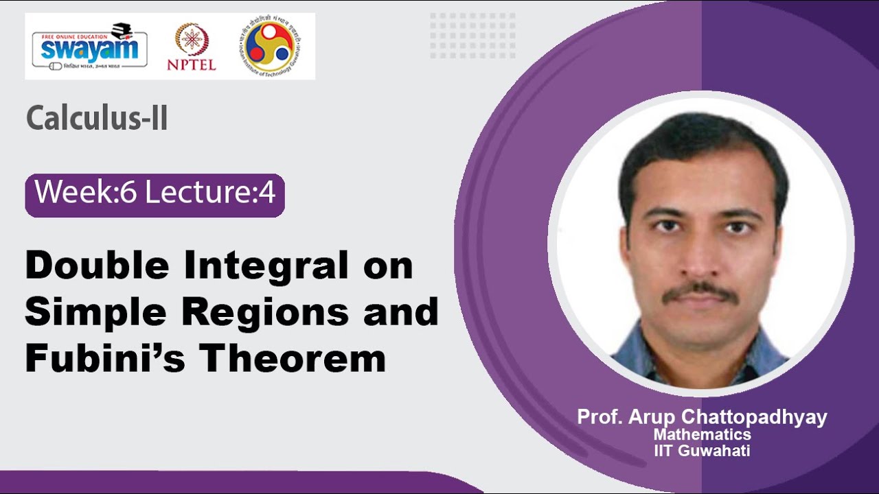 Lec 31: Double integral on simple regions and Fubini’s theorem - YouTube