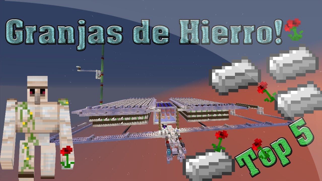 Top 5 GRANJAS DE HIERRO | Minecraft 1.12 - YouTube