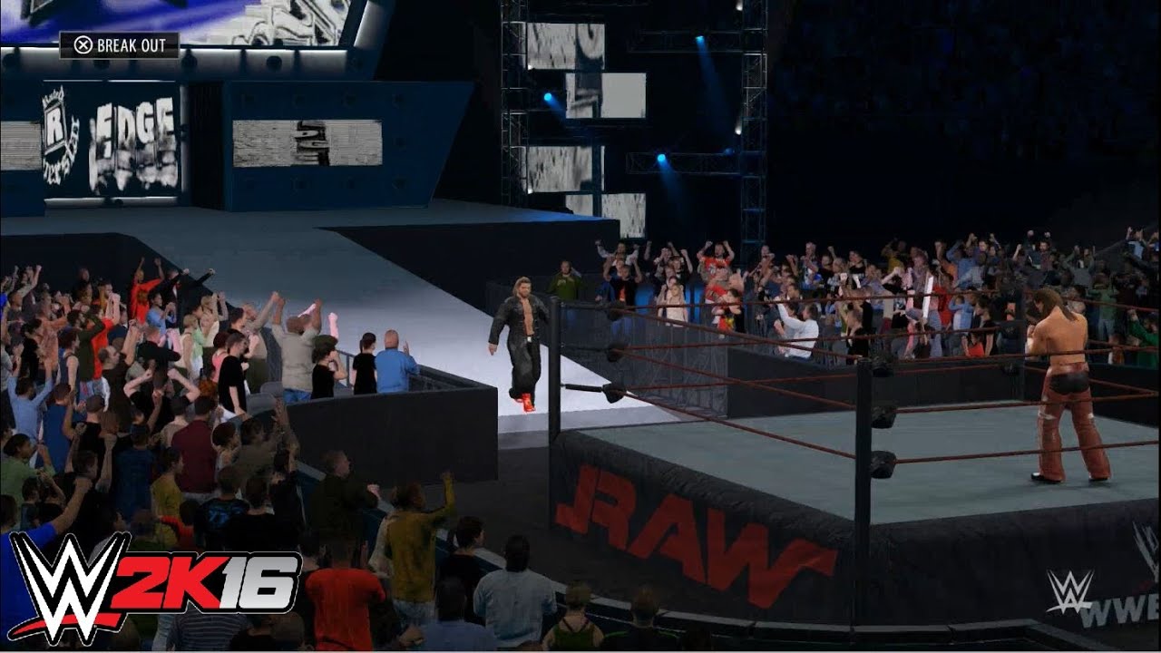 WWE 2k16 - Shawn Michaels vs. Edge: Raw | PS4 Gameplay - YouTube