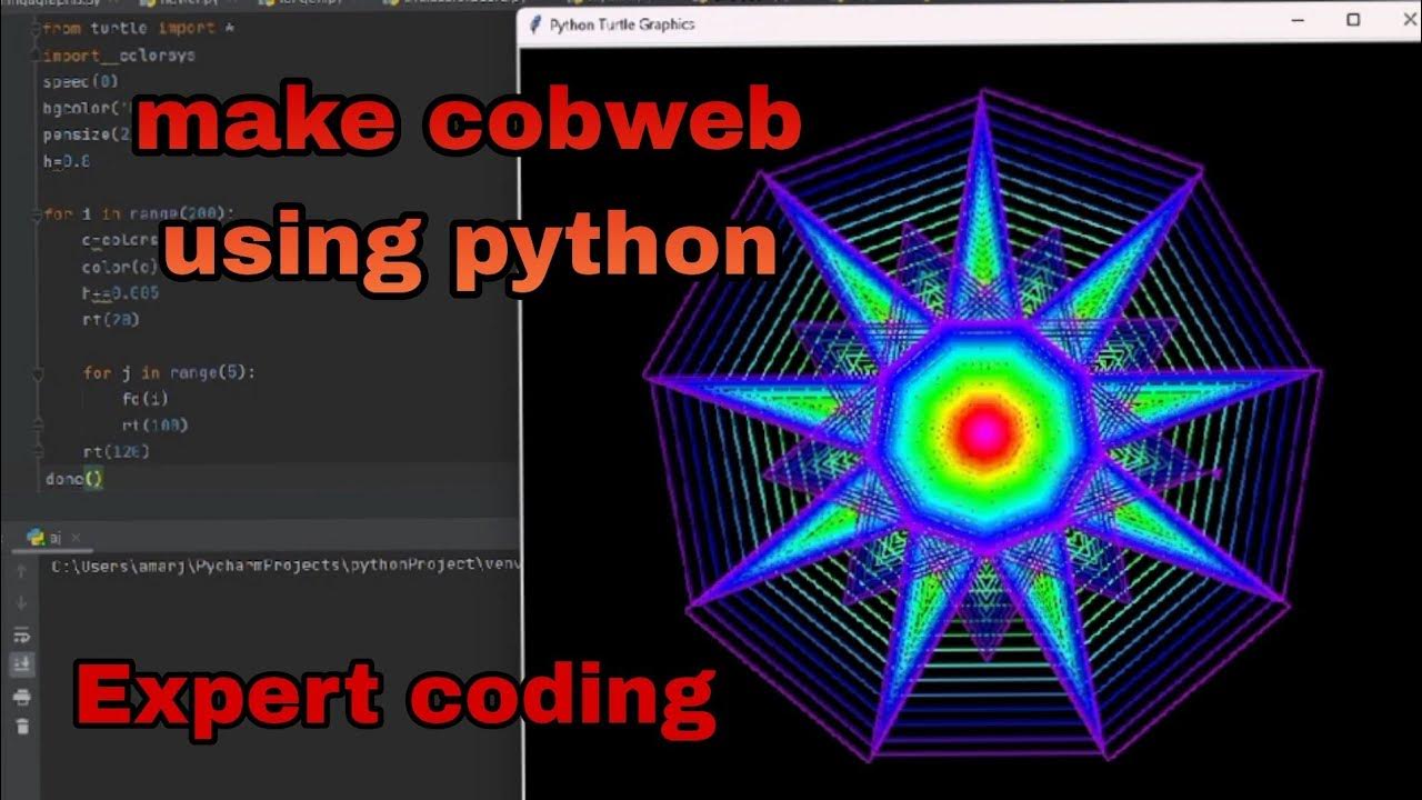 make cobweb using python || make cobweb 2023 || @expertcoding3624 - YouTube