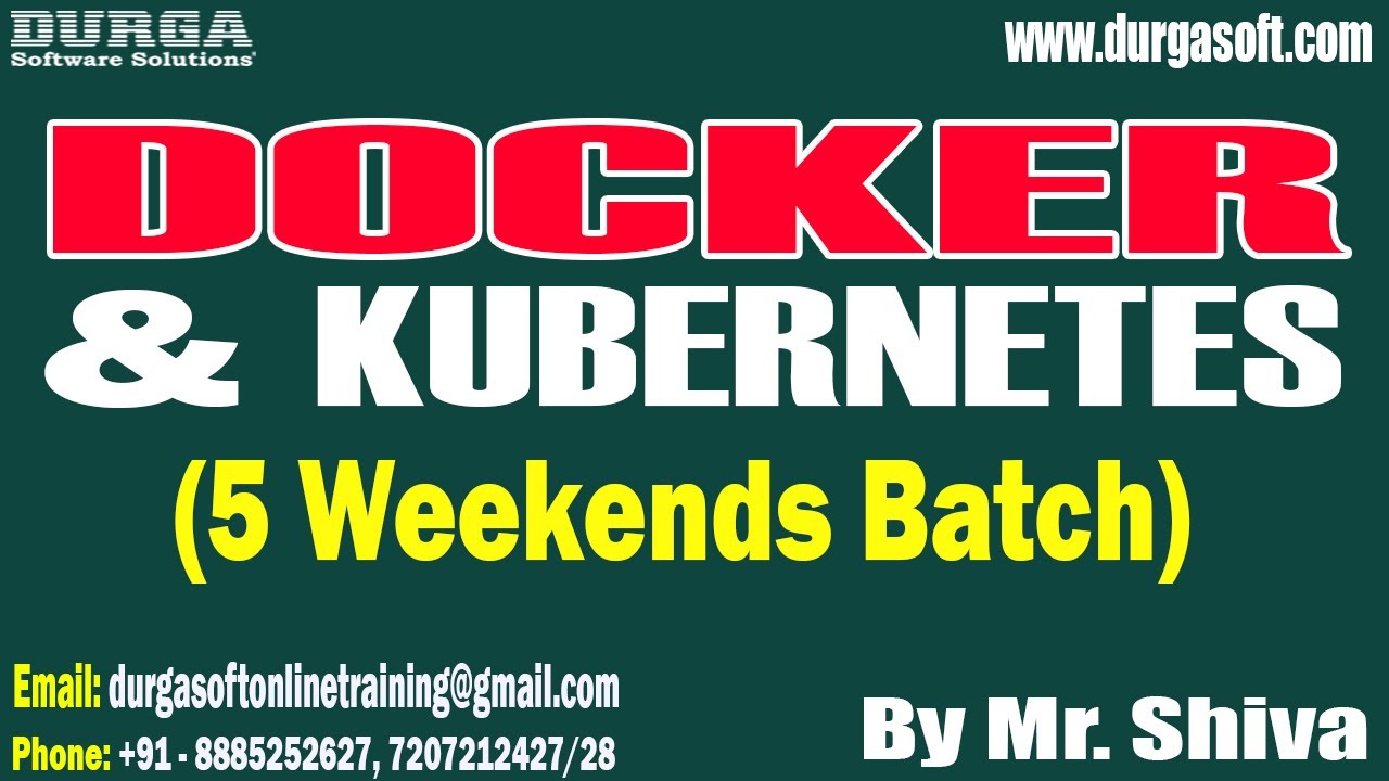 Docker And Kubernetes 5 Weekends Batch Tutorials By Mr Shivaon 10 6627