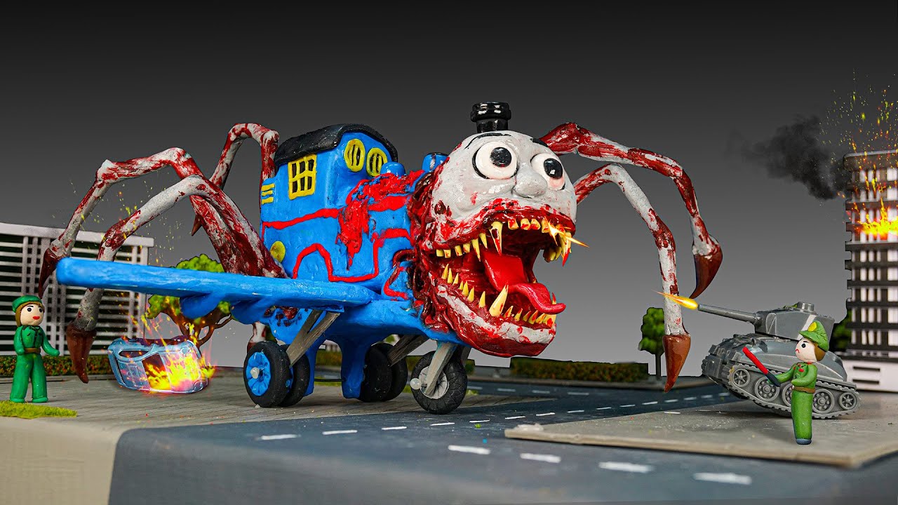 Making THOMAS INFECTED SKY - Story Of Transformation with clay - YouTube