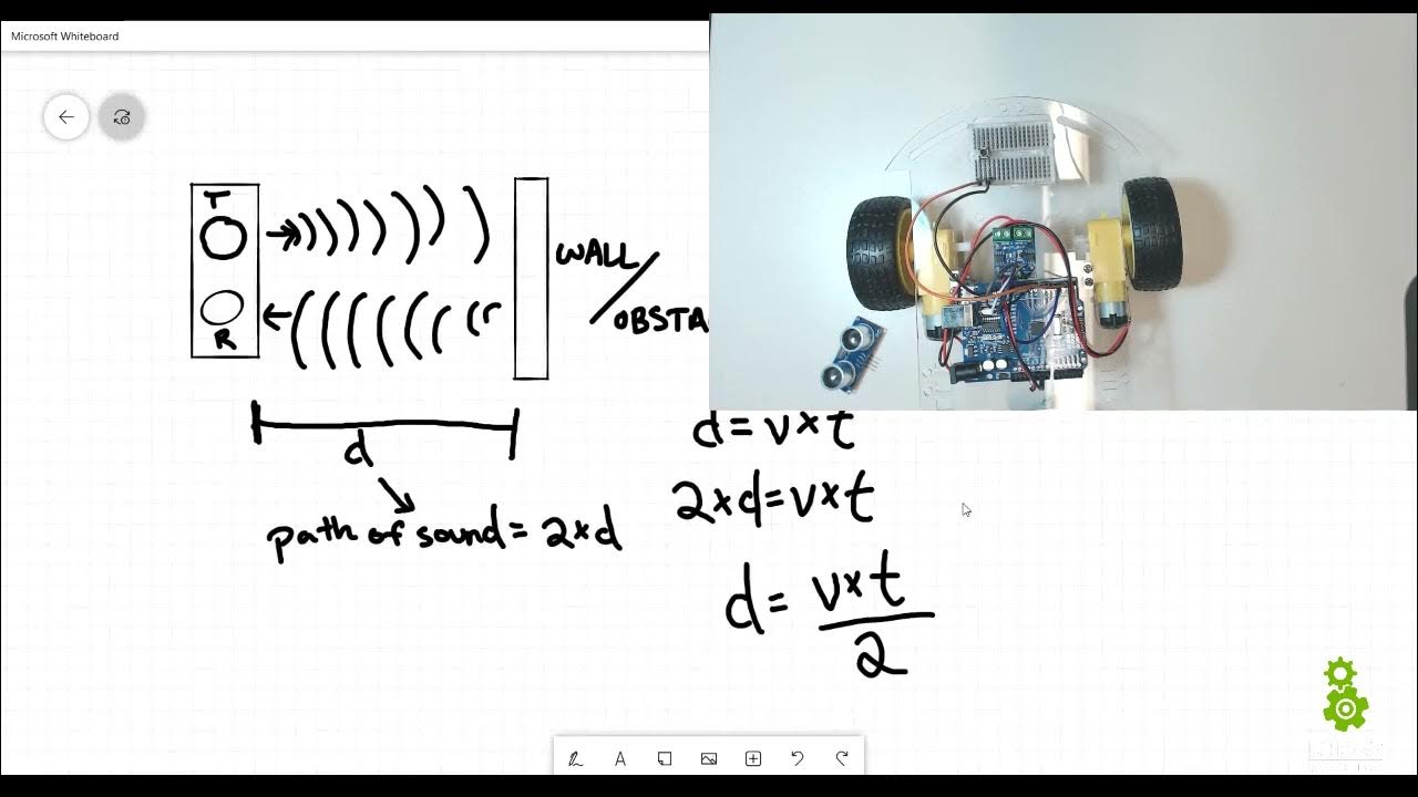 Barnabas Rover: S2E7 - Math behind ultrasonic code for Arduino, Stopping Robot At A Wall 2WD ...
