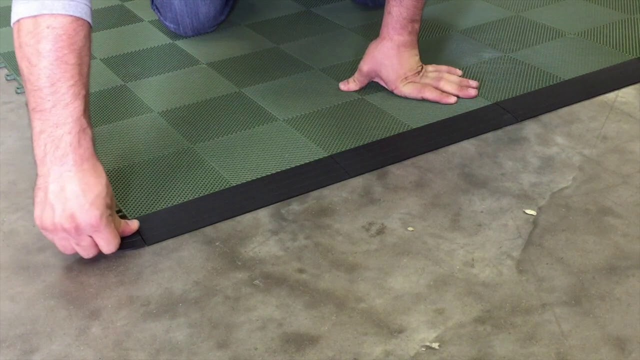Interlocking Perforated Tiles and Finishing Edges - YouTube