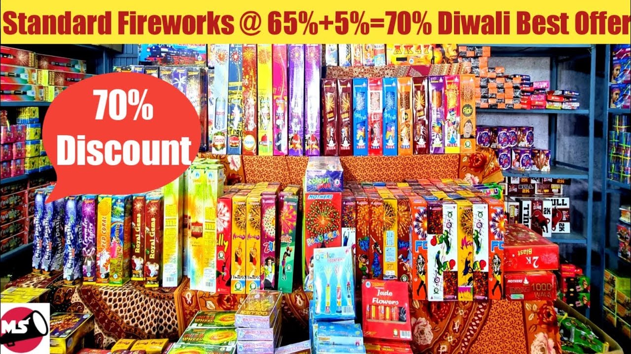 Standard Fireworks Diwali Fire Crackers @ 65%+5%=70% Best Discount ...