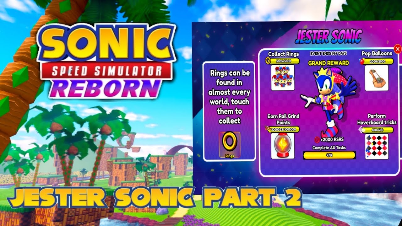 Jester Sonic(Part 2 Sonic Speed Simulator) - YouTube