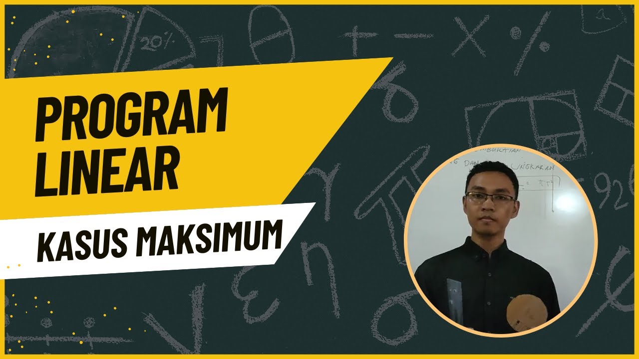 Program Linear (Kasus Maksimum) - Metode Garis Selidik berbantuan geogebra - YouTube