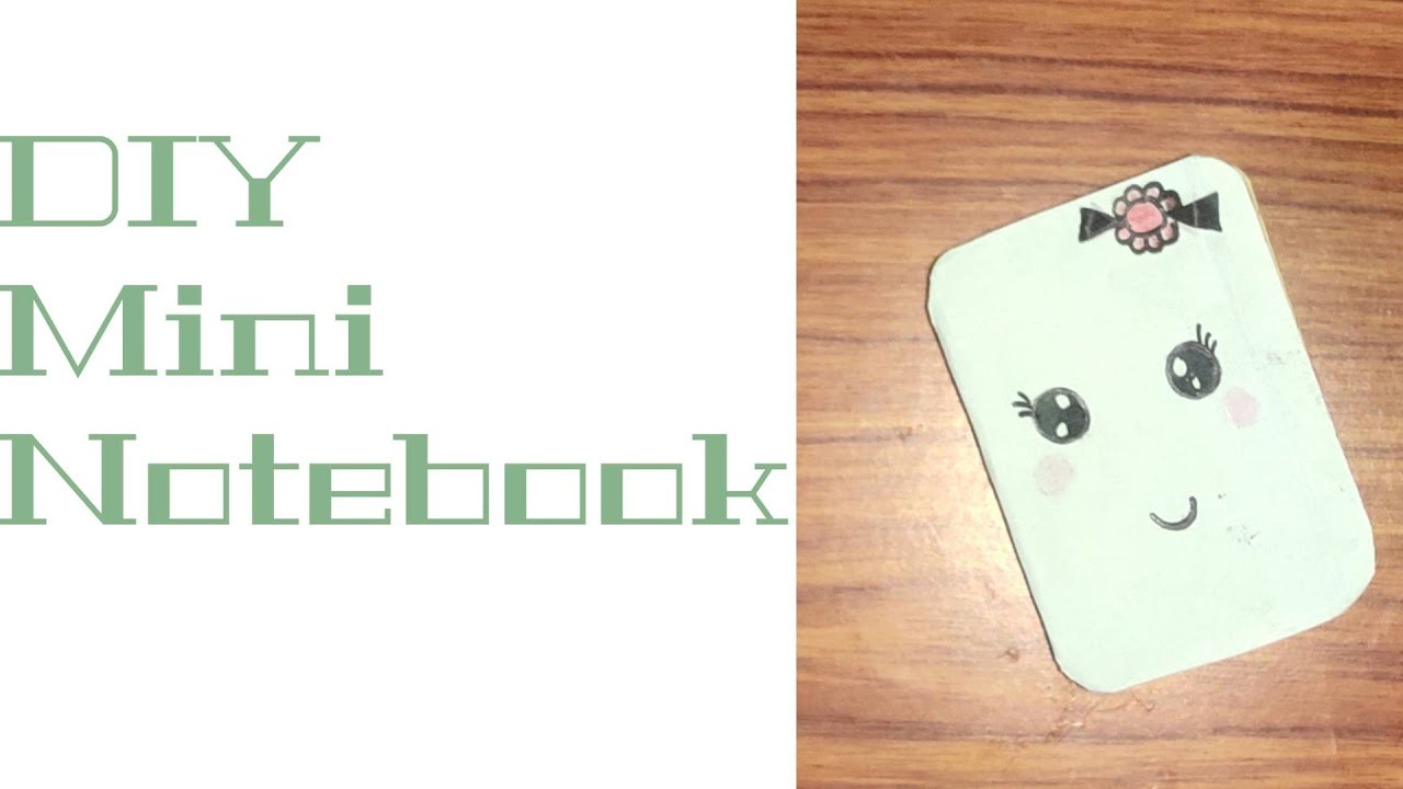 DIY Mini Notebook/ Back to school project/mini notebook idea - YouTube