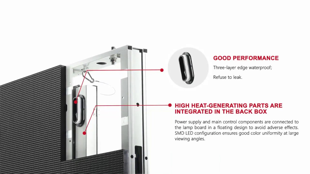 Leyard outdoor Fixed Installation led display NCV Series - YouTube