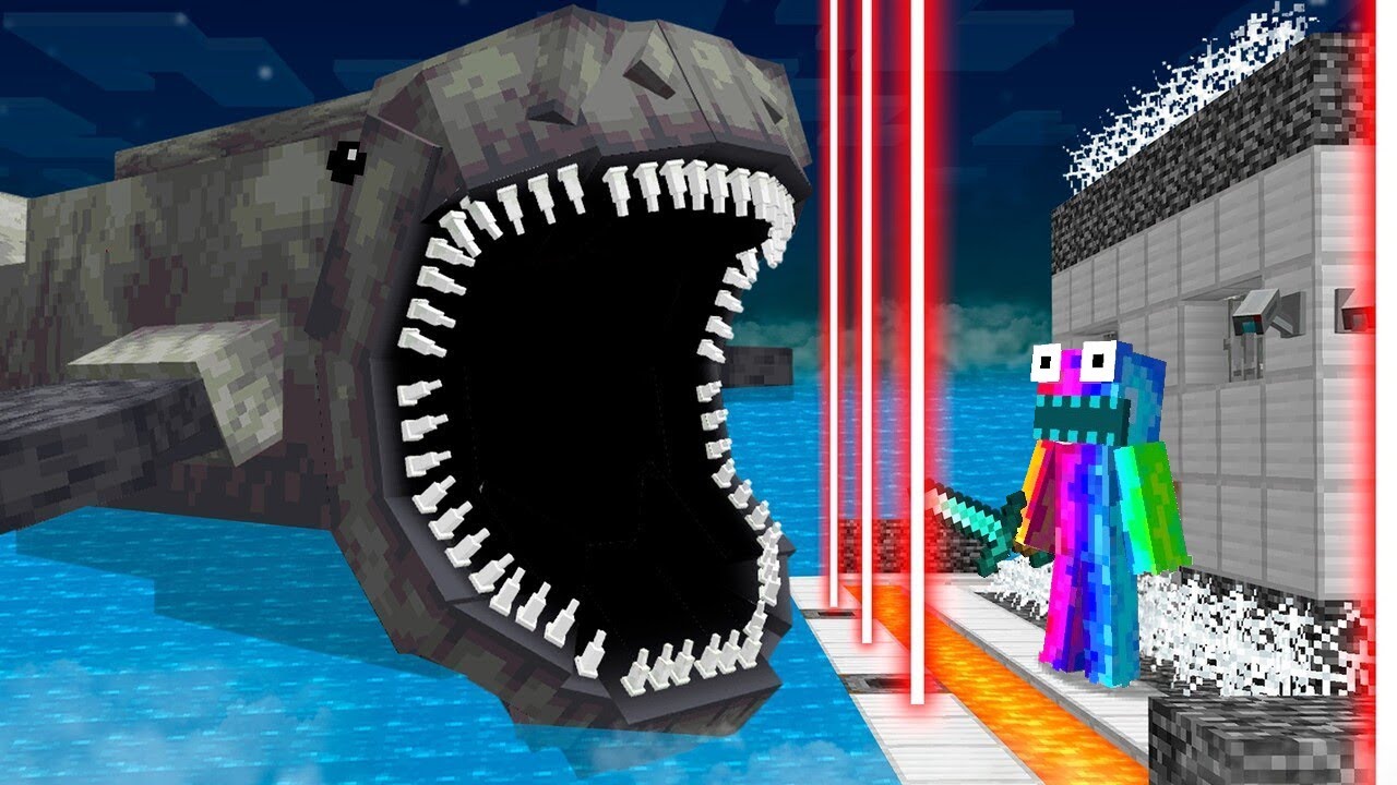 😱ผมสร้างบ้านโกง VS The Bloop มหึมา ใน Minecraft (ตาย?!) - YouTube