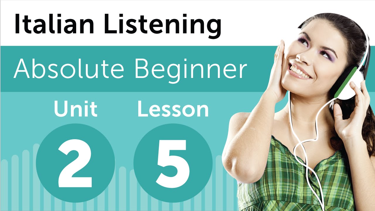 Italian Listening Comprehension - Making Plans for the Day in Italian ...