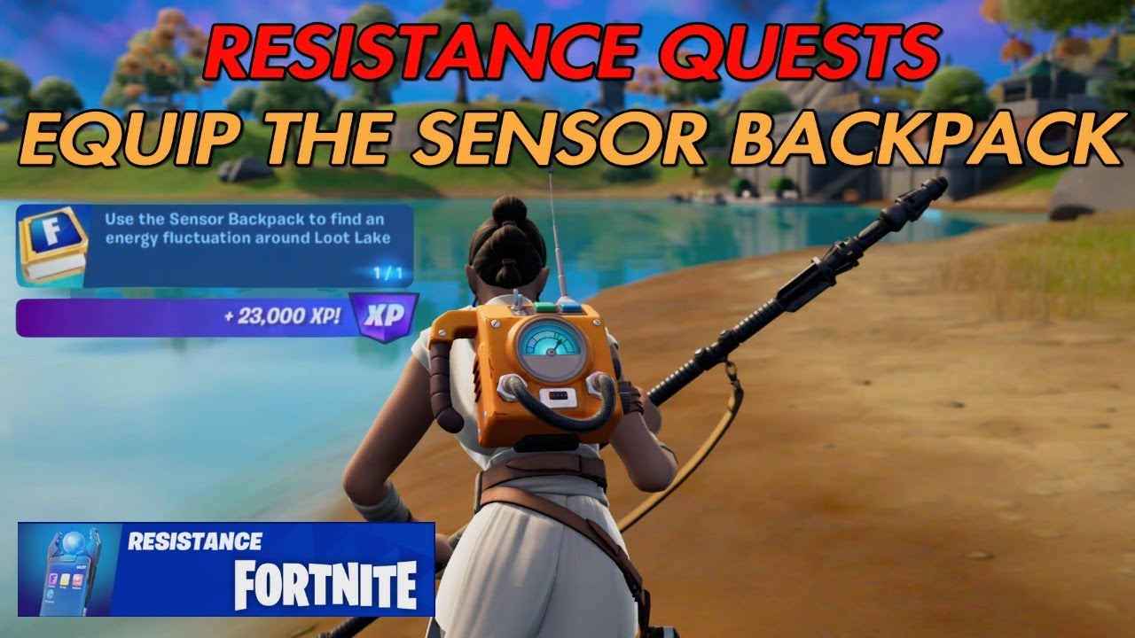 Equip the Sensor Backpack, Resistance Quests week 8 Fortnite Chapter 3 ...