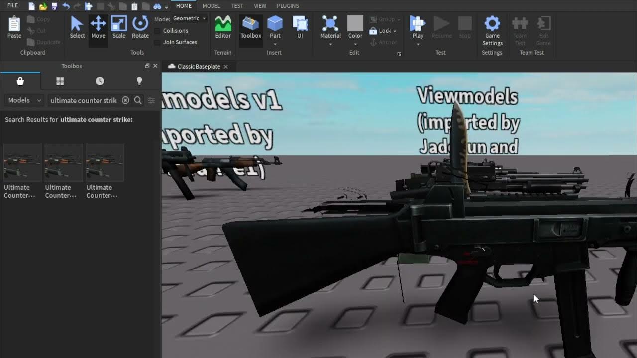 Roblox Counter Strike Source Viewmodel and WorldModel imports - YouTube
