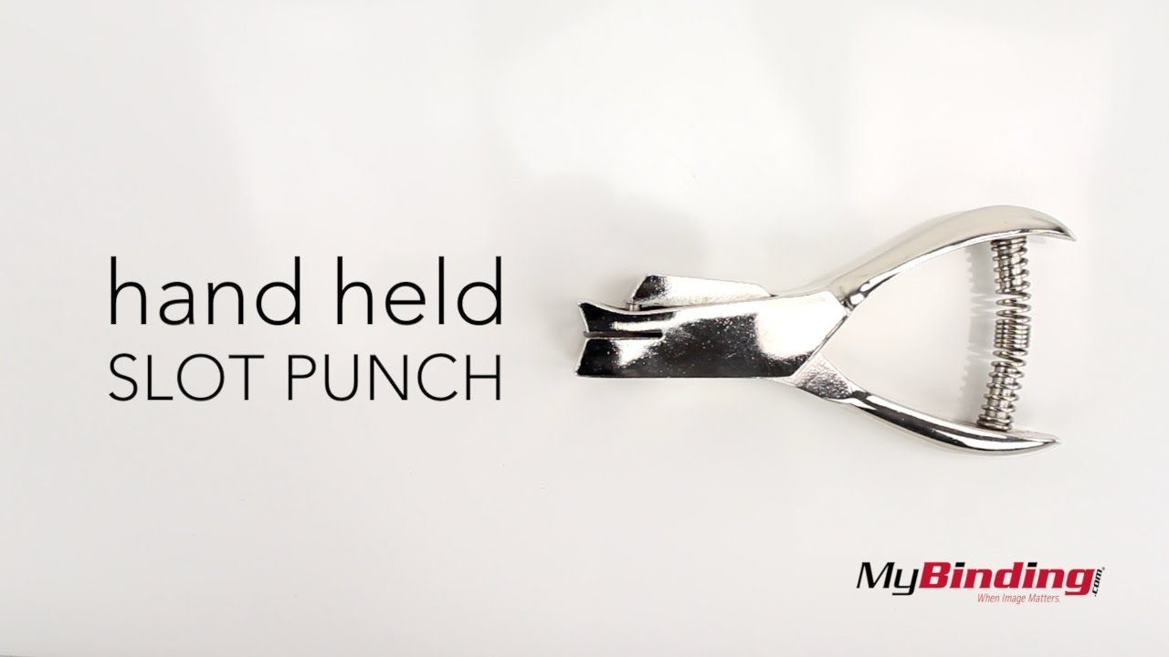 Hand Held Name Badge Slot Punch - YouTube