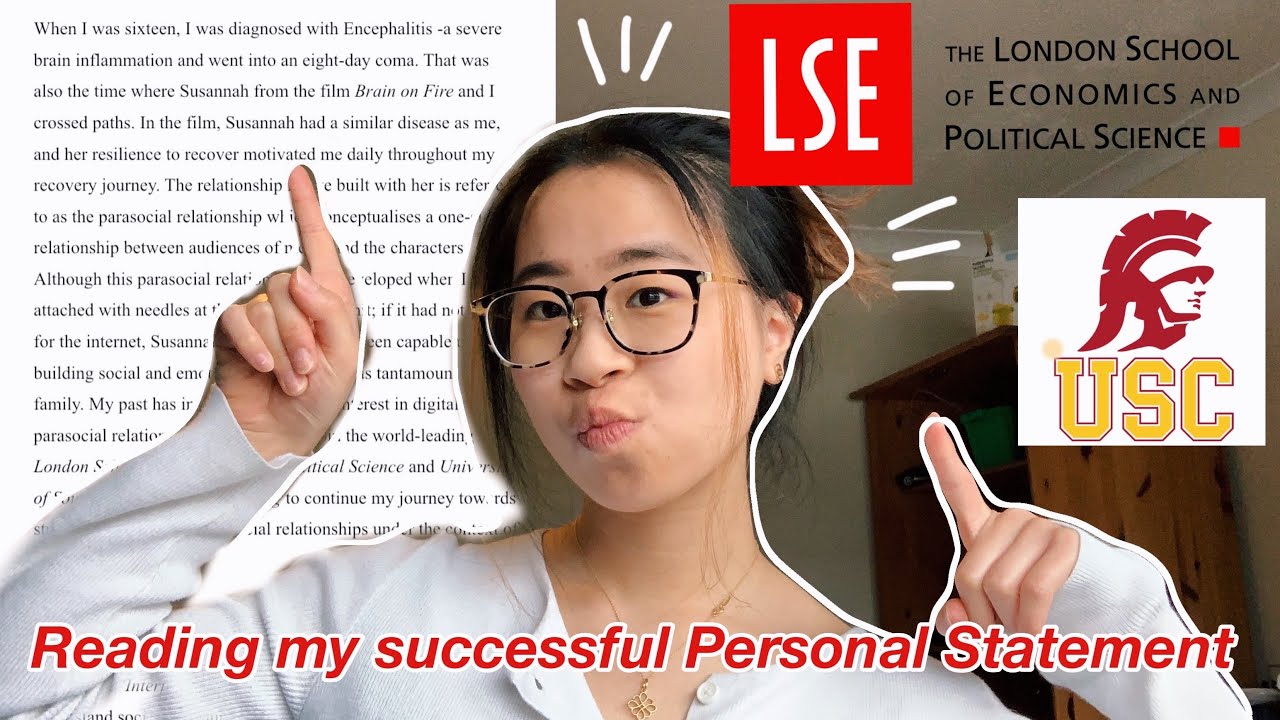 Reading my LSE x USC Annenberg masters successful personal statement ...