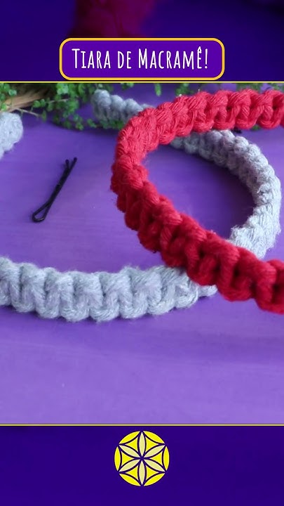 Tiara de Macramê! Tutorial 👆#macramefacil #macrame #tutorialmacrame #macramepassoapasso - YouTube