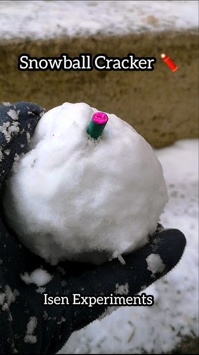 Snowball Cracker Prank #experiment #firecrackers #fireworks #crackers #lifehack - YouTube