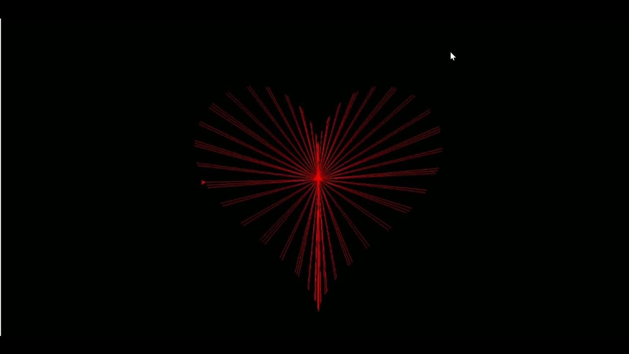 Create a heart shape by using python turtle - YouTube