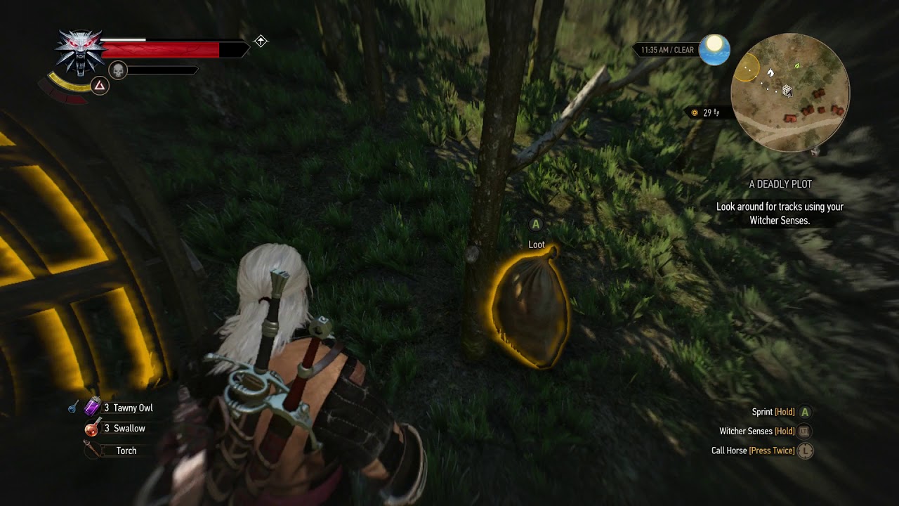 The Witcher 3 Look Around for Tracks Using Your Witcher Senses A Deadly ...