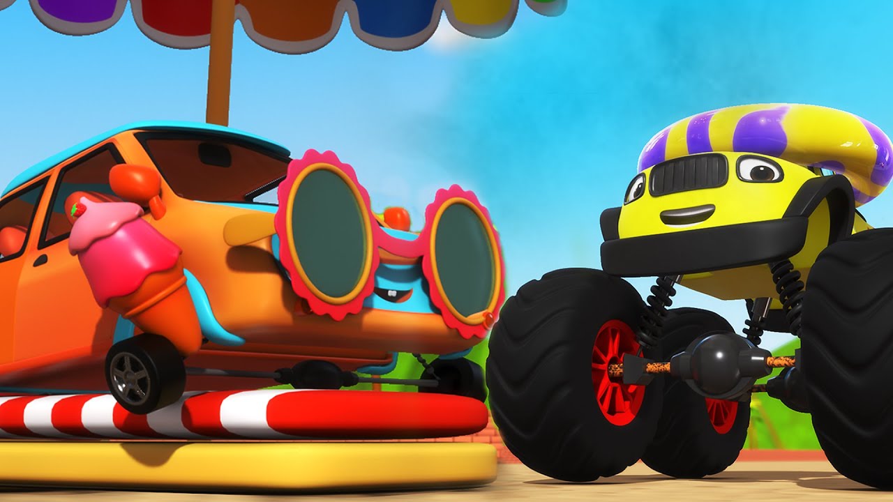 👮Monster Police Car Chase | Monster Truck | Kids Cartoon | Play With ...