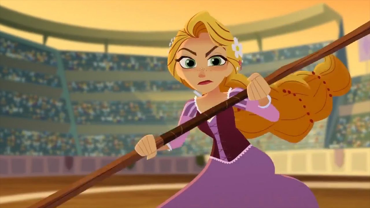 Rapunzel And Cassandra Battle The Challenge Of The Brave Tangled The ...
