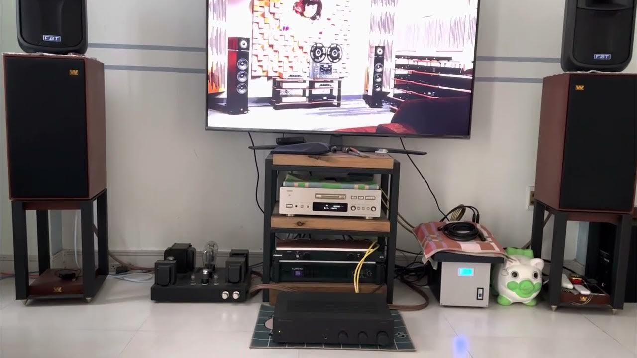 Ampli wharfedale 2050a, loa wharfedale linton 85th - YouTube