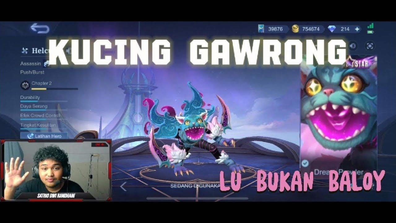 REVIEW SKIN STRALIGTH KUCING ALIEN HELCRUT - MOBILE LEGEND - YouTube