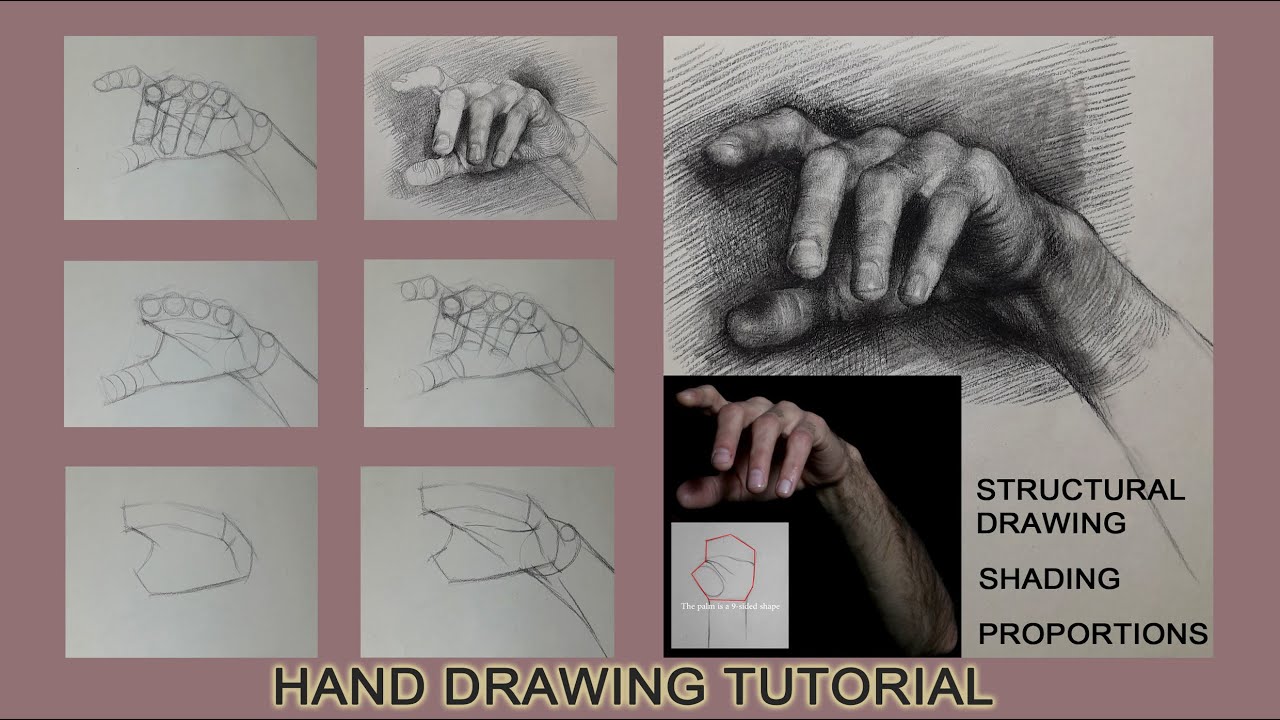 Tips for drawing hands and fingers - YouTube