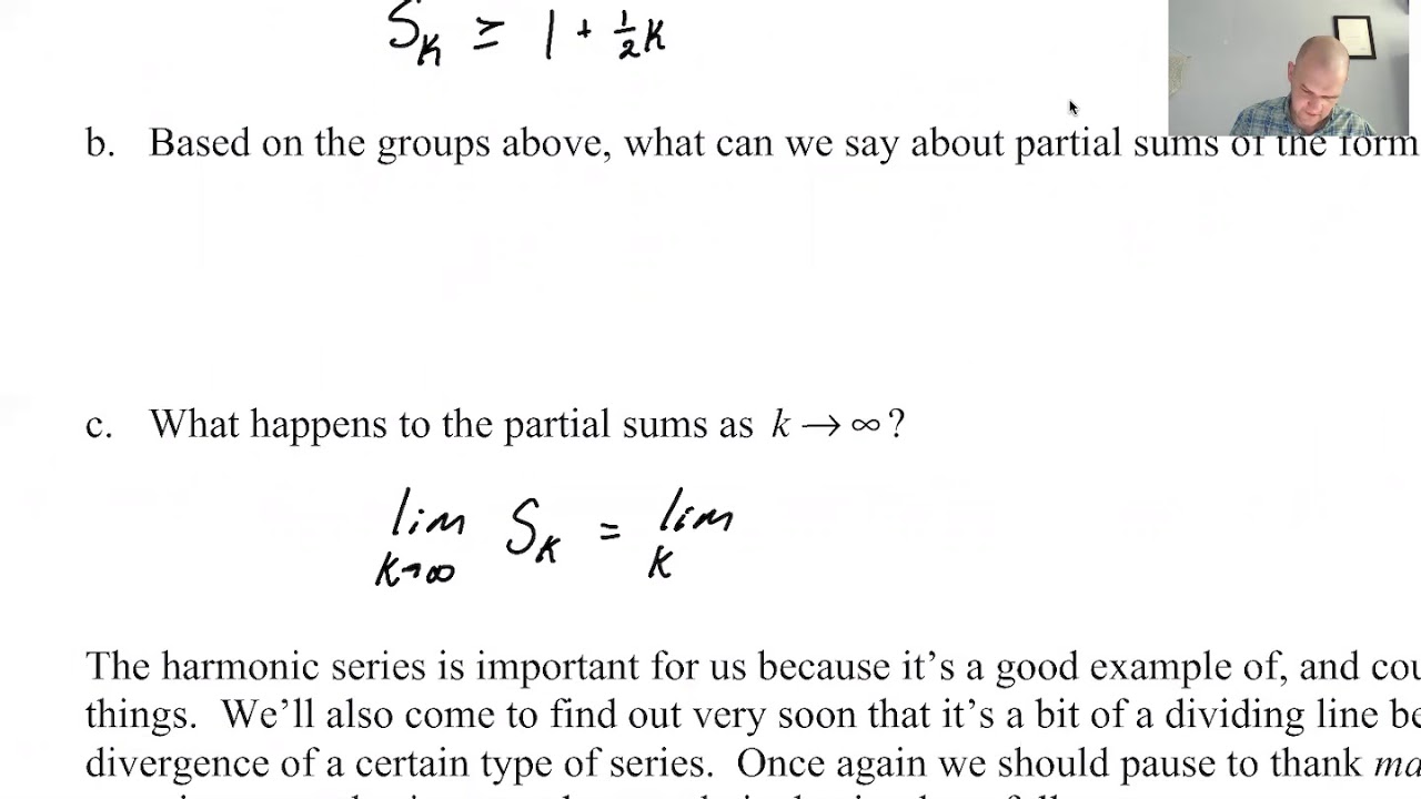 Partial Sums Of Harmonic Series Pg 10 YouTube partial-sums-of-harmonic-series-pg-10-youtube