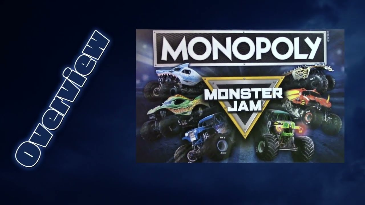 Monopoly Monster Jam Board Game Overview - YouTube