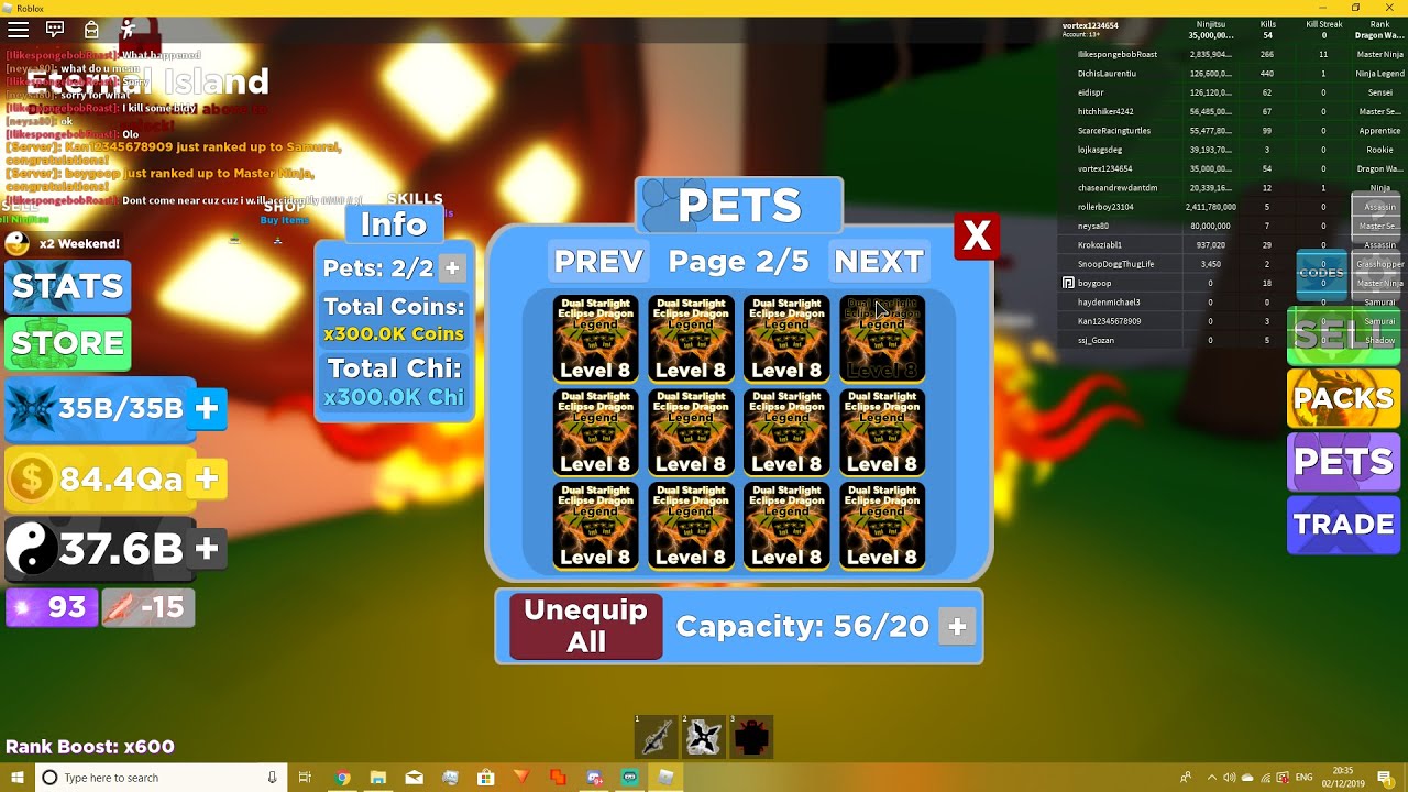 ninja legends pet seller - YouTube