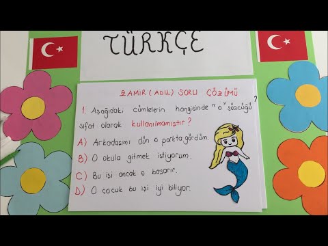 4. sınıf ZAMİRLER 2 ( ÖRNEK SORU ÇÖZÜMLERİ )