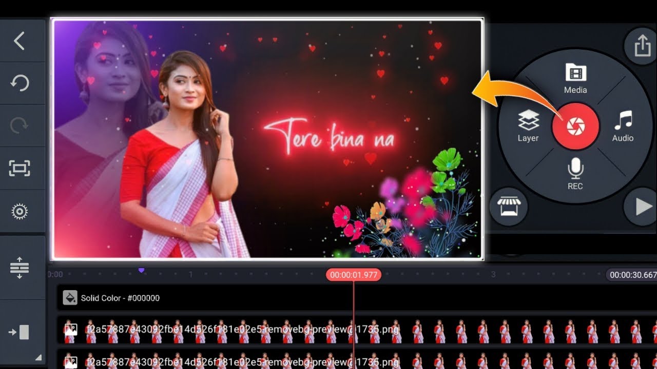 Glowing Lyrical WhatsApp Status Video Kaise Banaye KineMaster Se | KineMaster Editing Tutorial ...