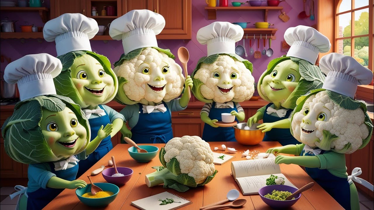 Five Little Vegetables Children Song | Kids Learning Tube | Eating ...