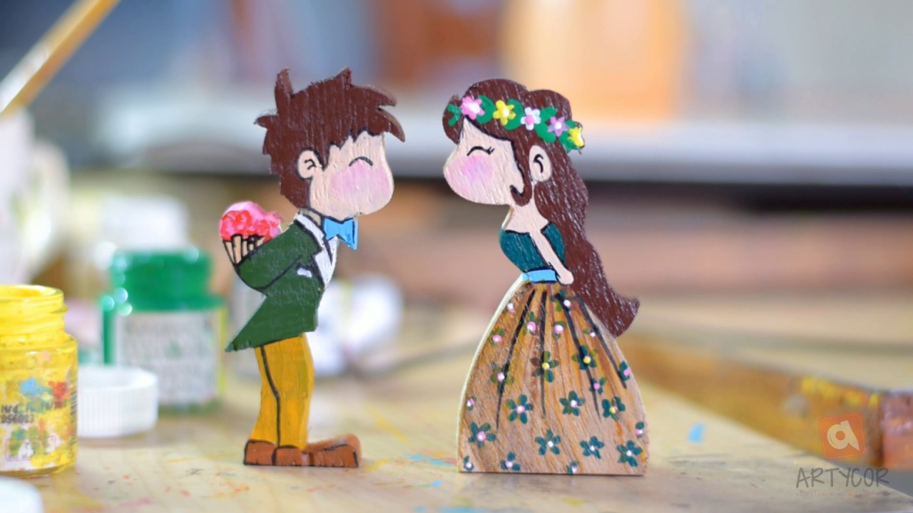 How to make wooden dolls frame | Easy wall hanging DIY | home ...