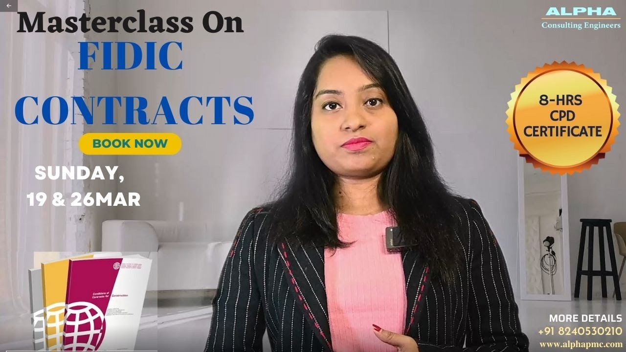 Masterclass On FIDIC with 8 hours CPD certificate. - YouTube