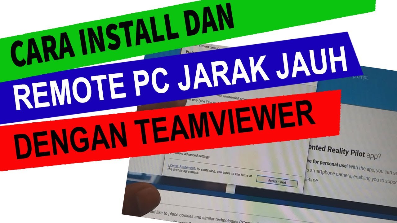 Cara install dan remote pc atau laptop dari jauh dengan teamviewer ...