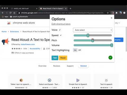 Read Aloud Extension - YouTube