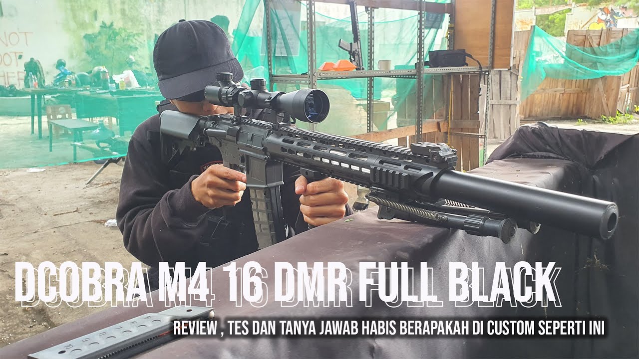 DCOBRA M416 Custom DMR Full Black - YouTube