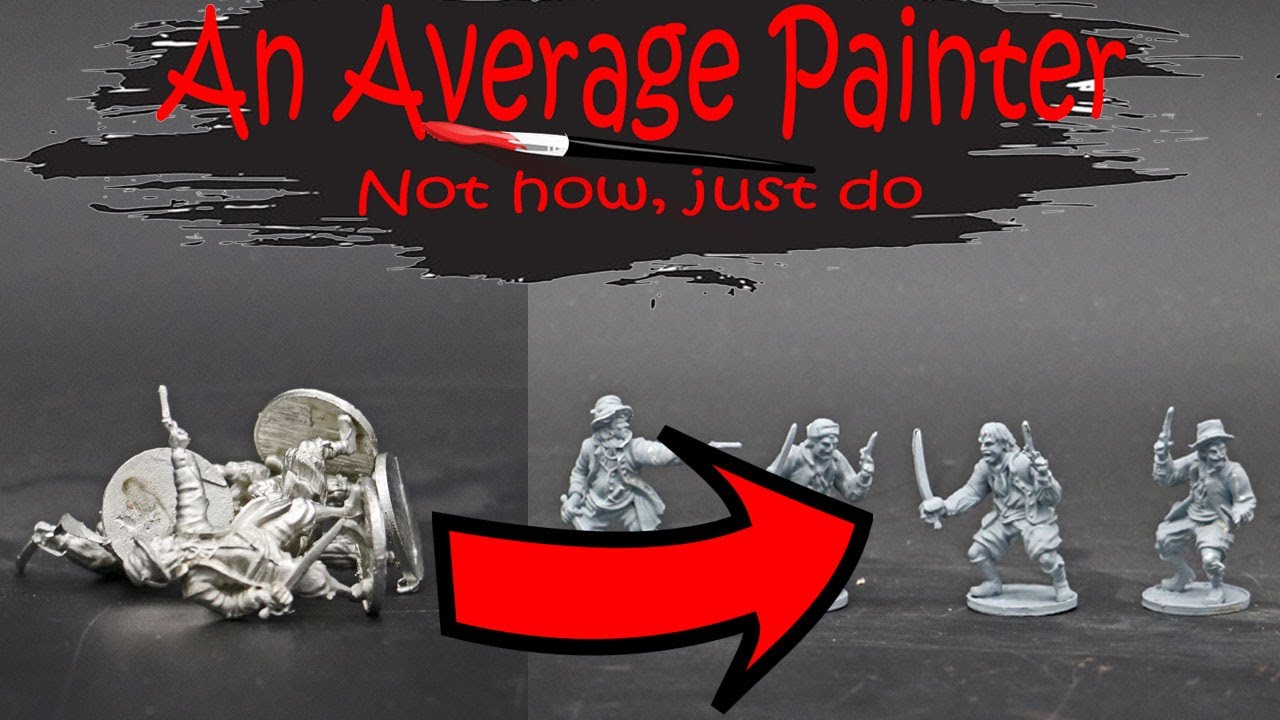 TIMELAPSE - How I Prepare Metal Miniatures for Painting - YouTube