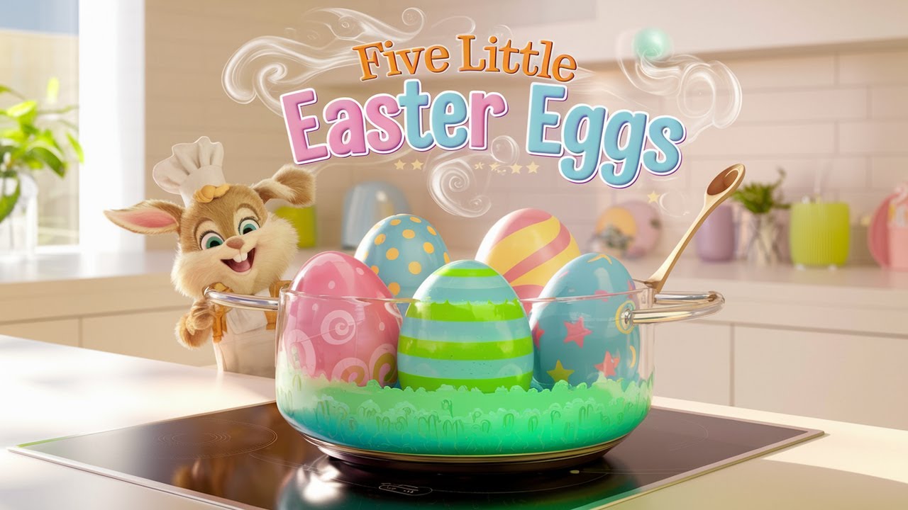 🥚🌸 Five Little Easter Eggs | Fun Easter Song for Kids & Toddlers! 🎶 ...