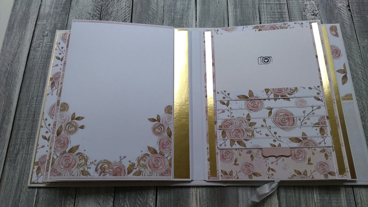 Rose & gold | Handmade Scrapbook Birthday Album for Best Friend ...