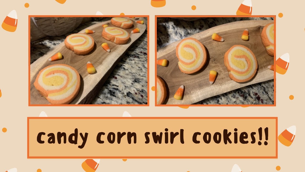 how to make: candy corn swirl cookies!! - YouTube