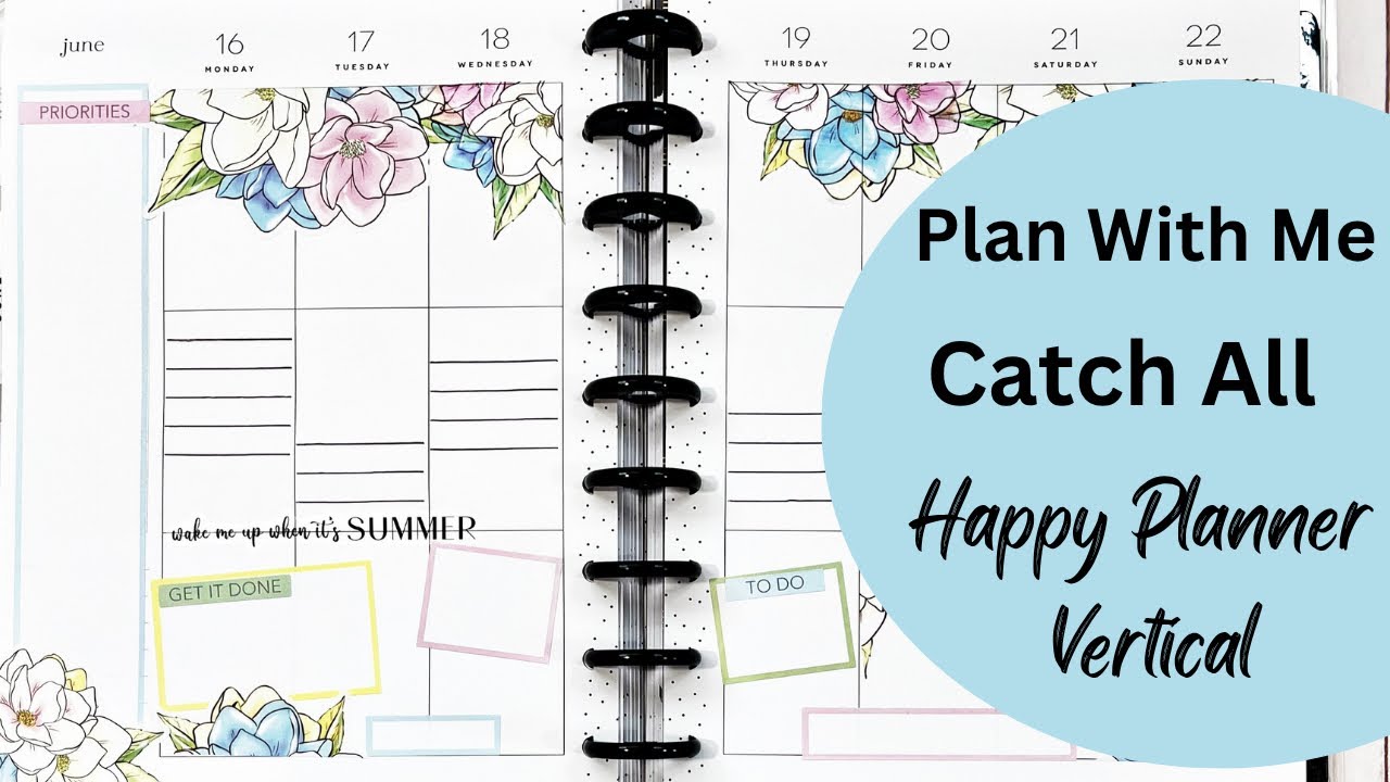 Plan With Me Then vs Now Classic Vertical Happy Planner - YouTube