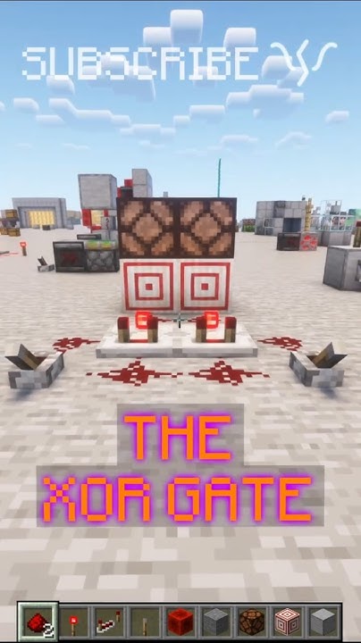 How to make an XOR Gate using COMPARATORS! | Redstone with PsiVolt # ...