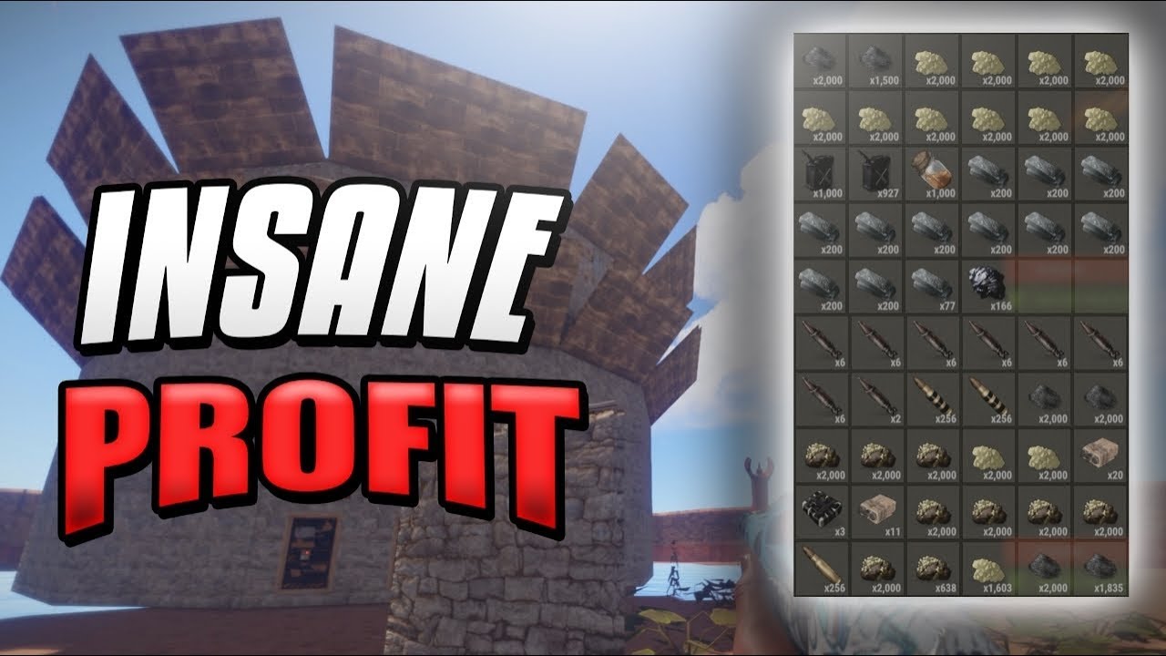 INSANE PROFIT FROM HUGE BASE - MY BEST RAID EVER! (RUST RAIDS) - YouTube